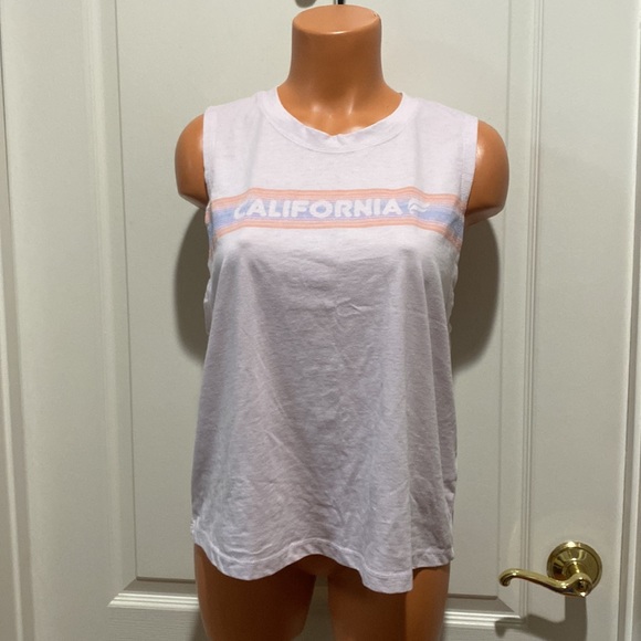 Fabletics | Tops | Fabletics California Lilac Retro Stripe Gina Muscle ...